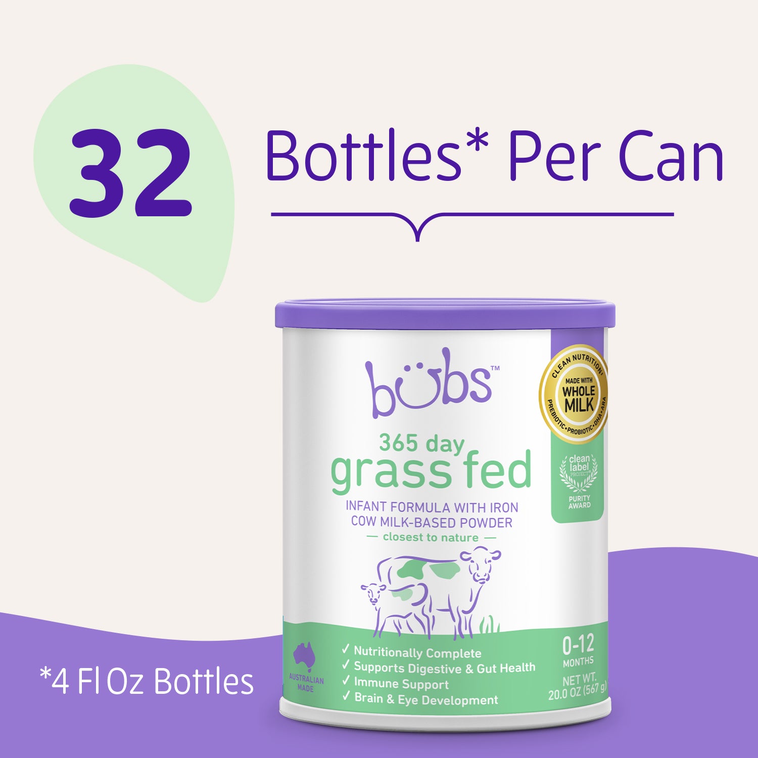 Bubs 365 Day Grass Fed Infant Formula (0-12 Months) – Bubs – Aussie Bubs