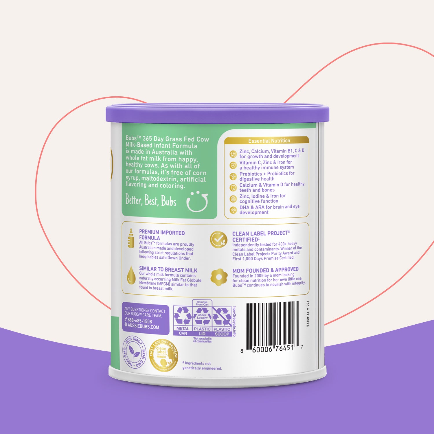Bubs 365 Day Grass Fed Infant Formula (0-12 Months) – Aussie Bubs