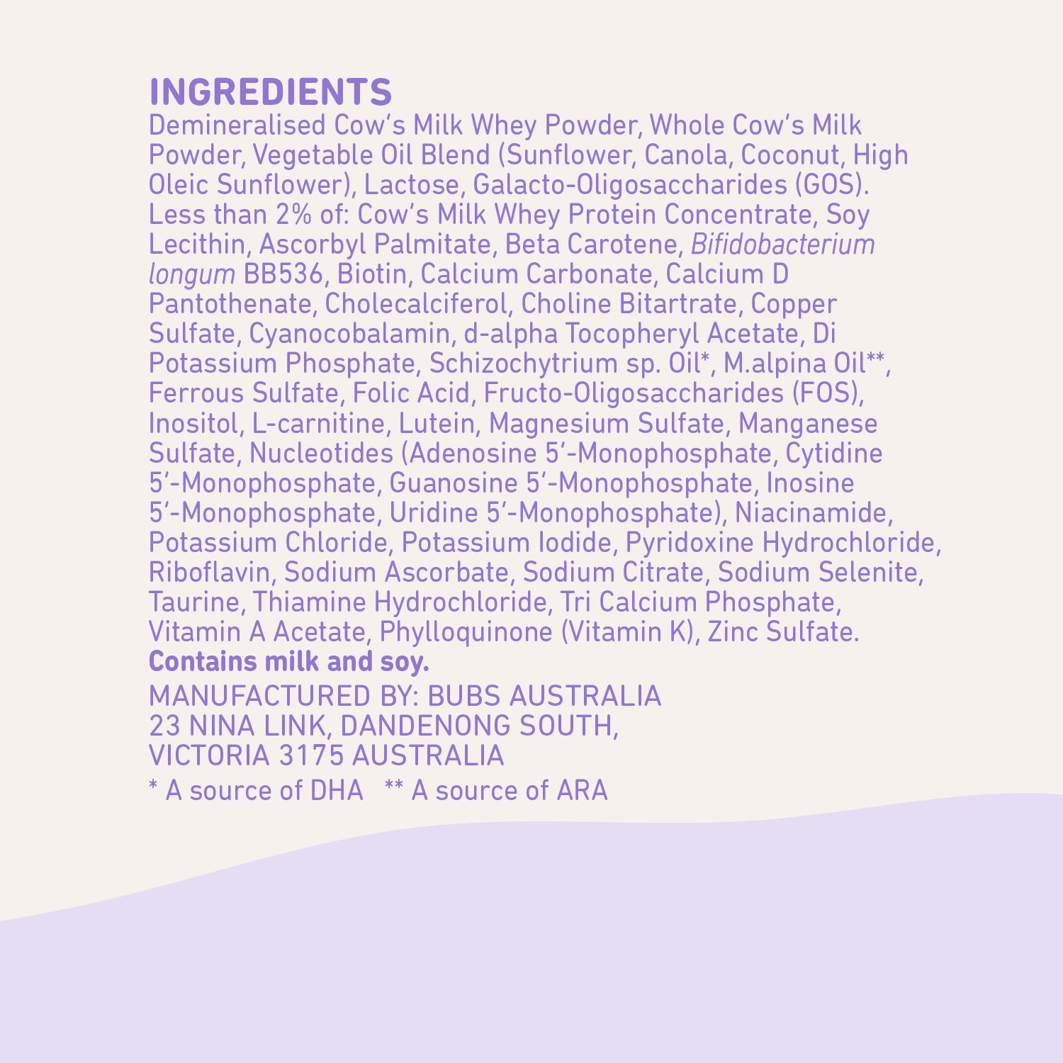 Bubs Essential Infant Cow Milk Formula (0-12 Months) – Bubs – Aussie Bubs