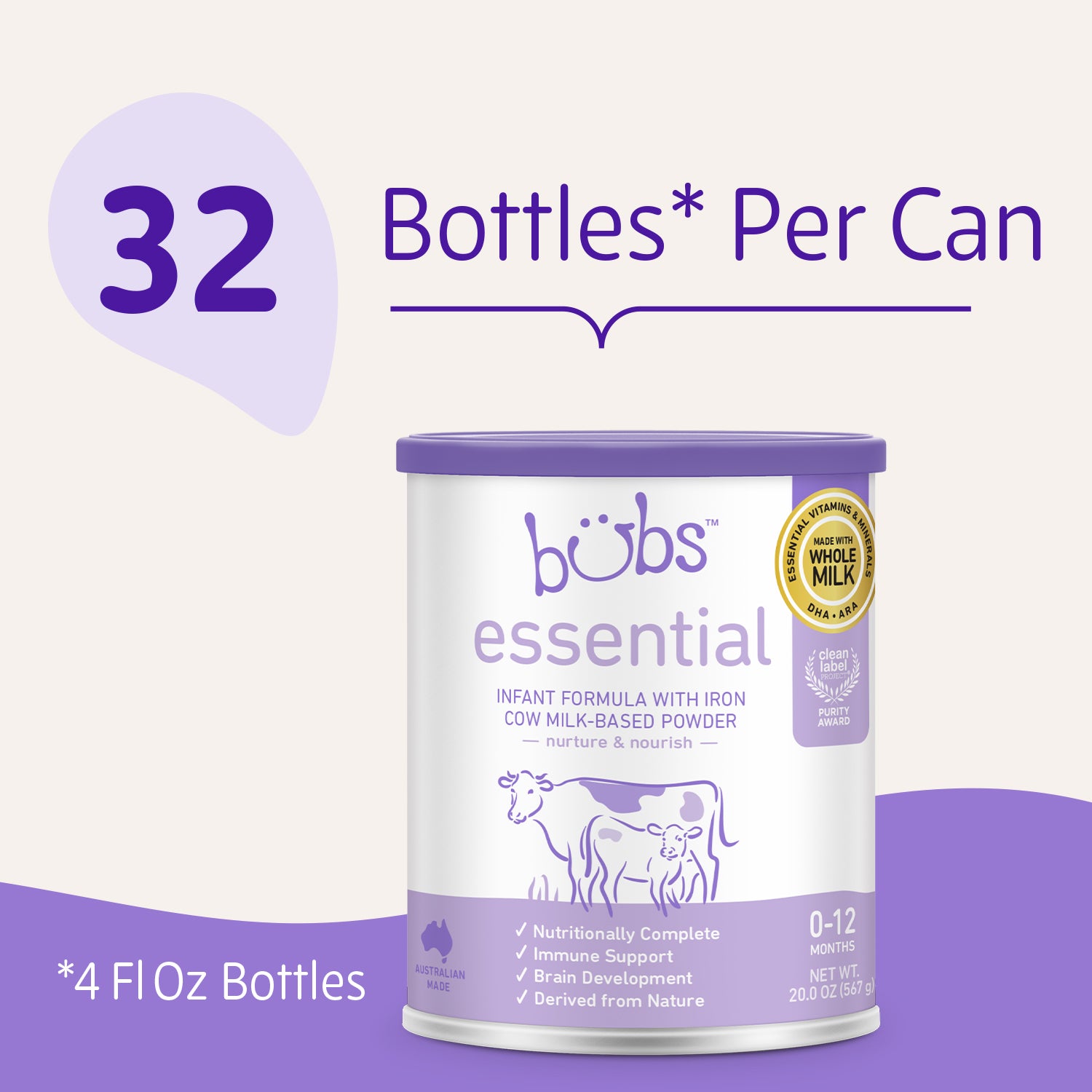 Bubs Essential Infant Cow Milk Formula (0-12 Months) – Bubs – Aussie Bubs