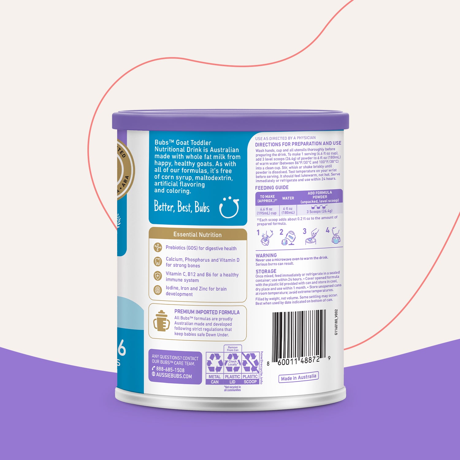 Bubs Goat Milk Toddler Nutritional Drink – Bubs – Aussie Bubs